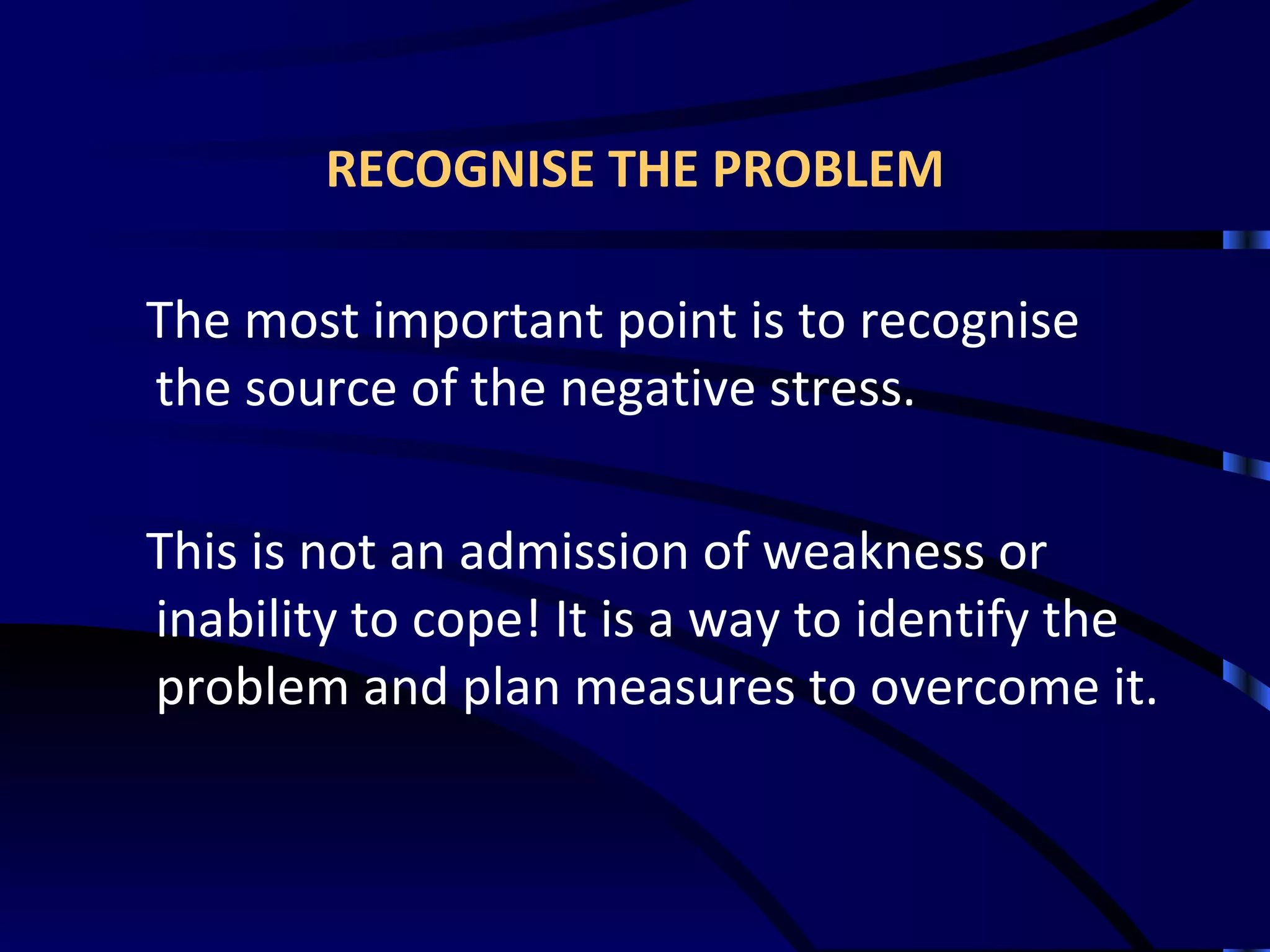 Stress Management Presentation | PPT