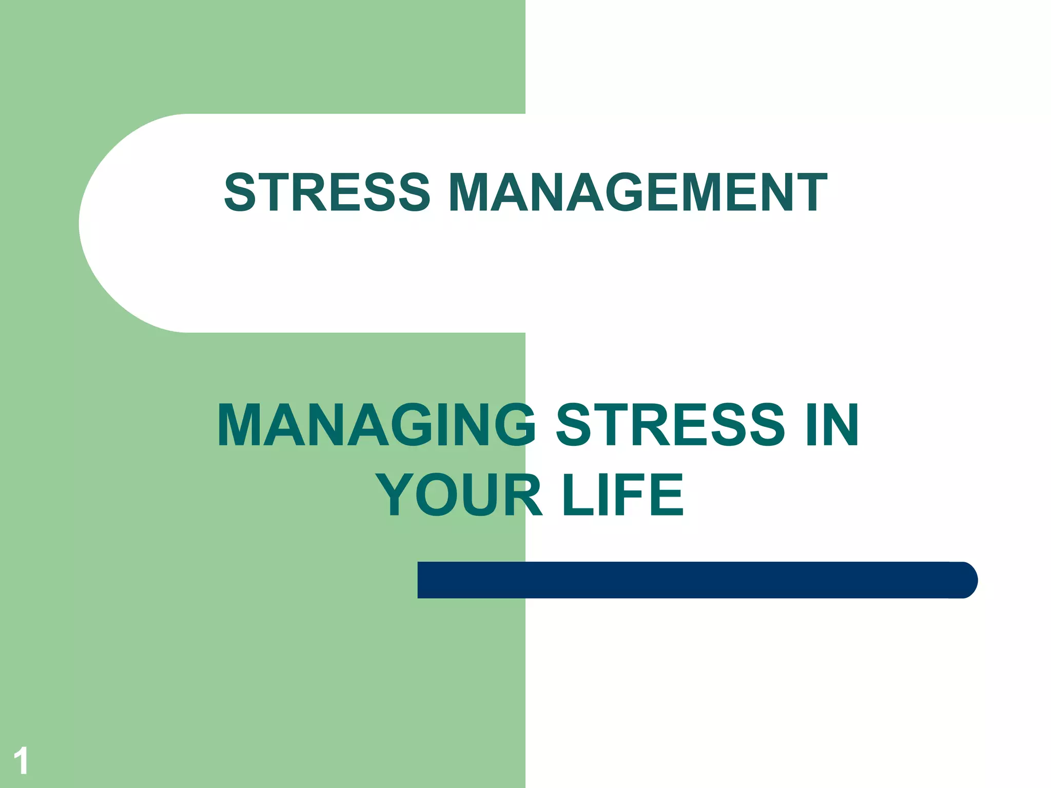 Stress management presentation | PPS | Mental Health | Diseases and ...