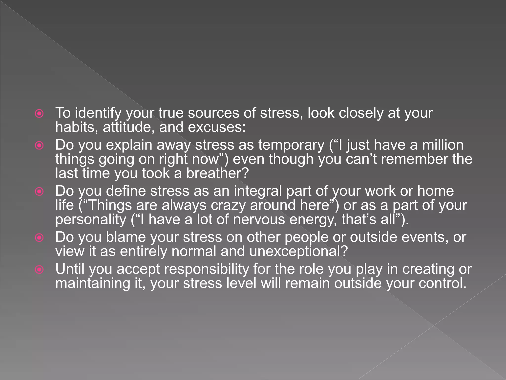 Stress management presentation | PPT