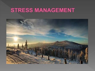 Stress management presentation | PPT