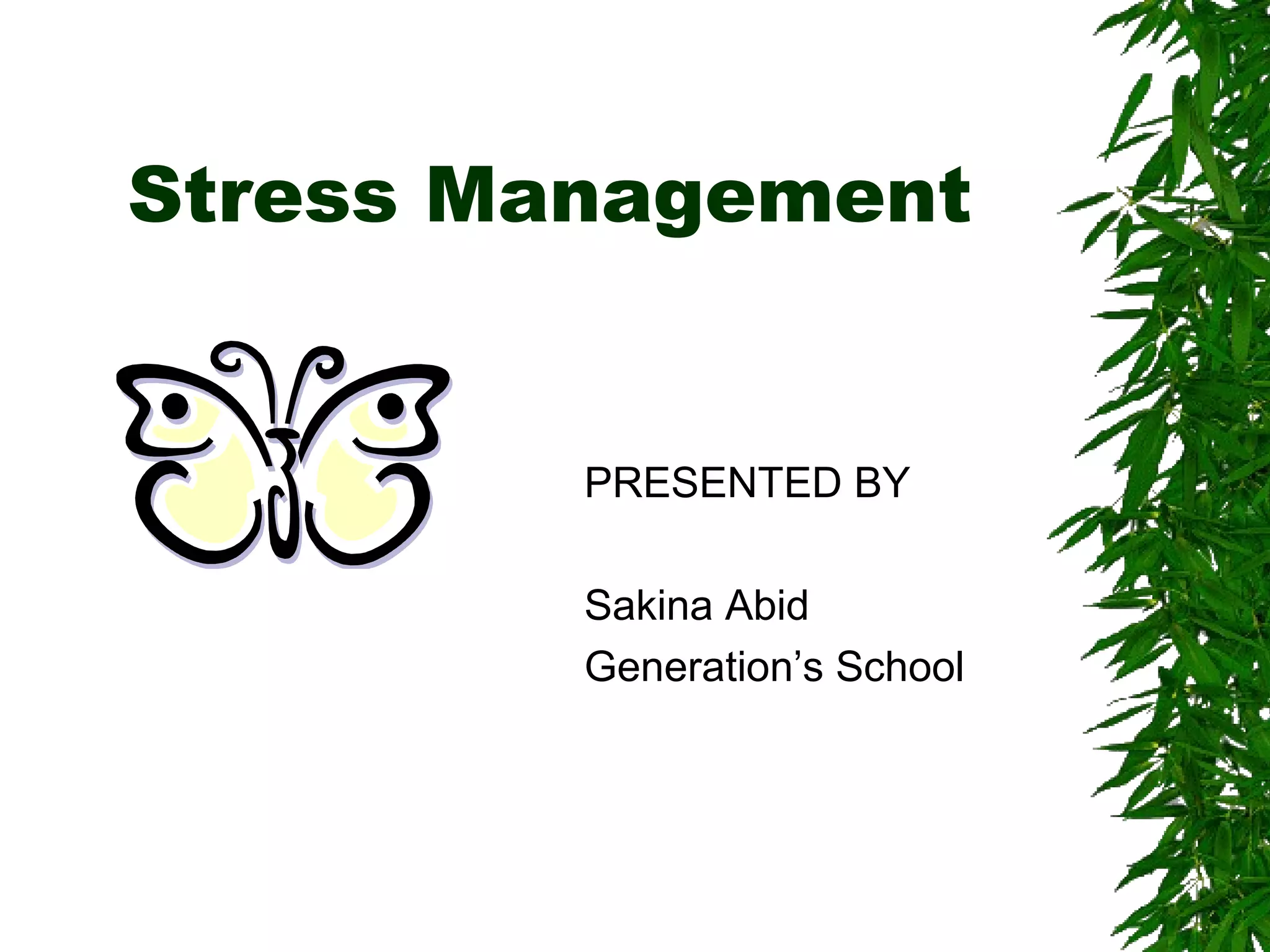 Stress management presentation new | PPT