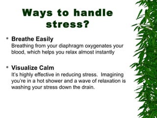 Stress management presentation new | PPS
