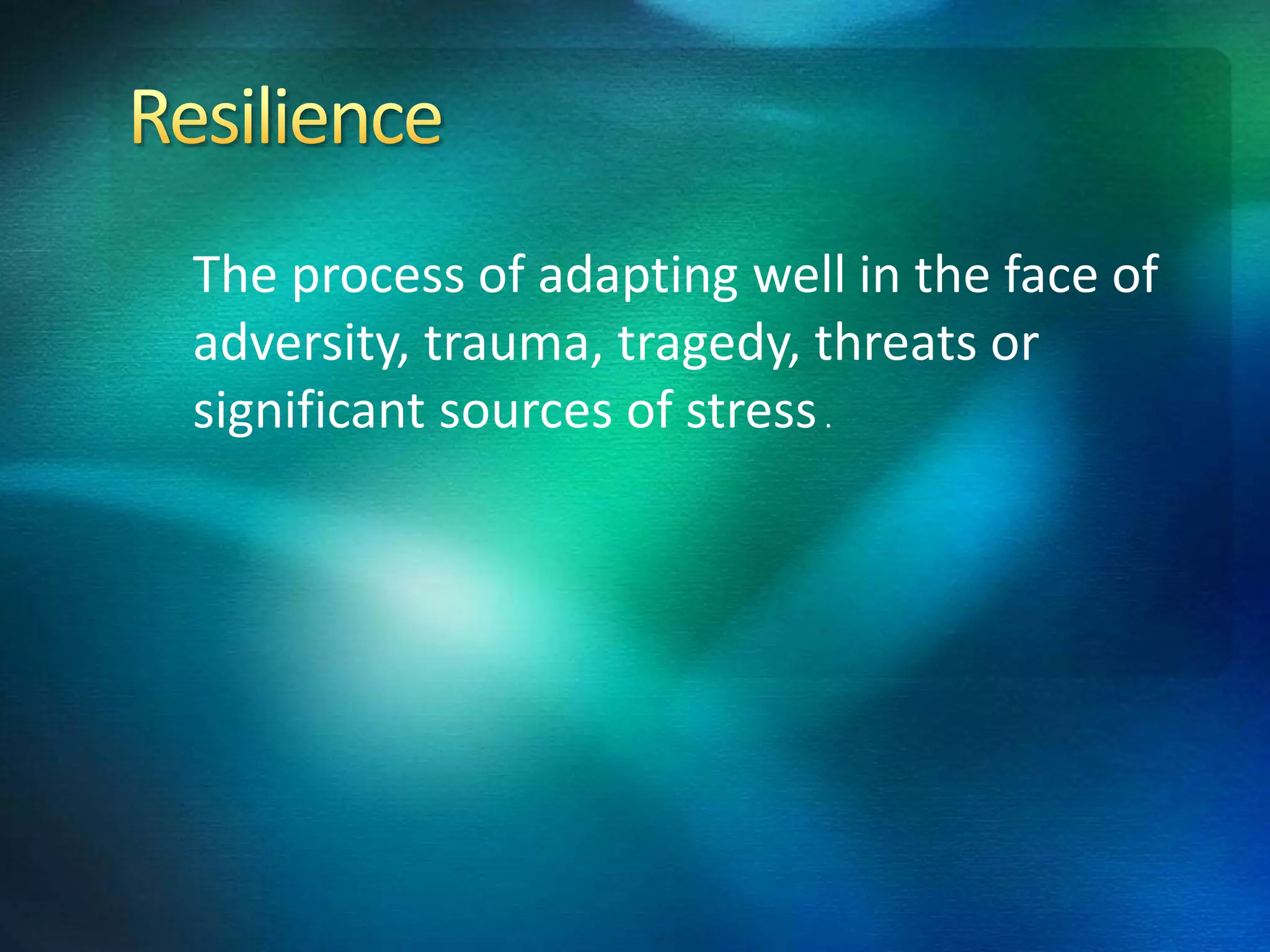Stress & Resilience | PPTX