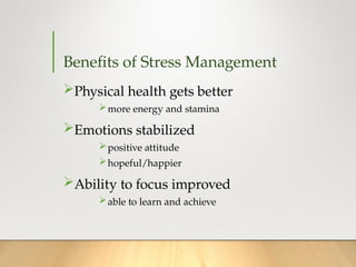 Stress Management strategies for stress relief .ppt