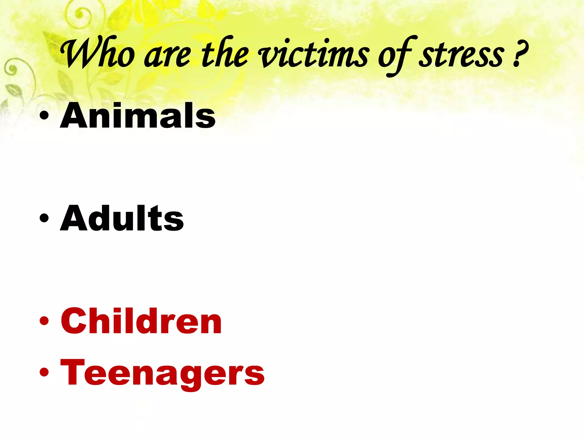 Stress management teachers | PPTX