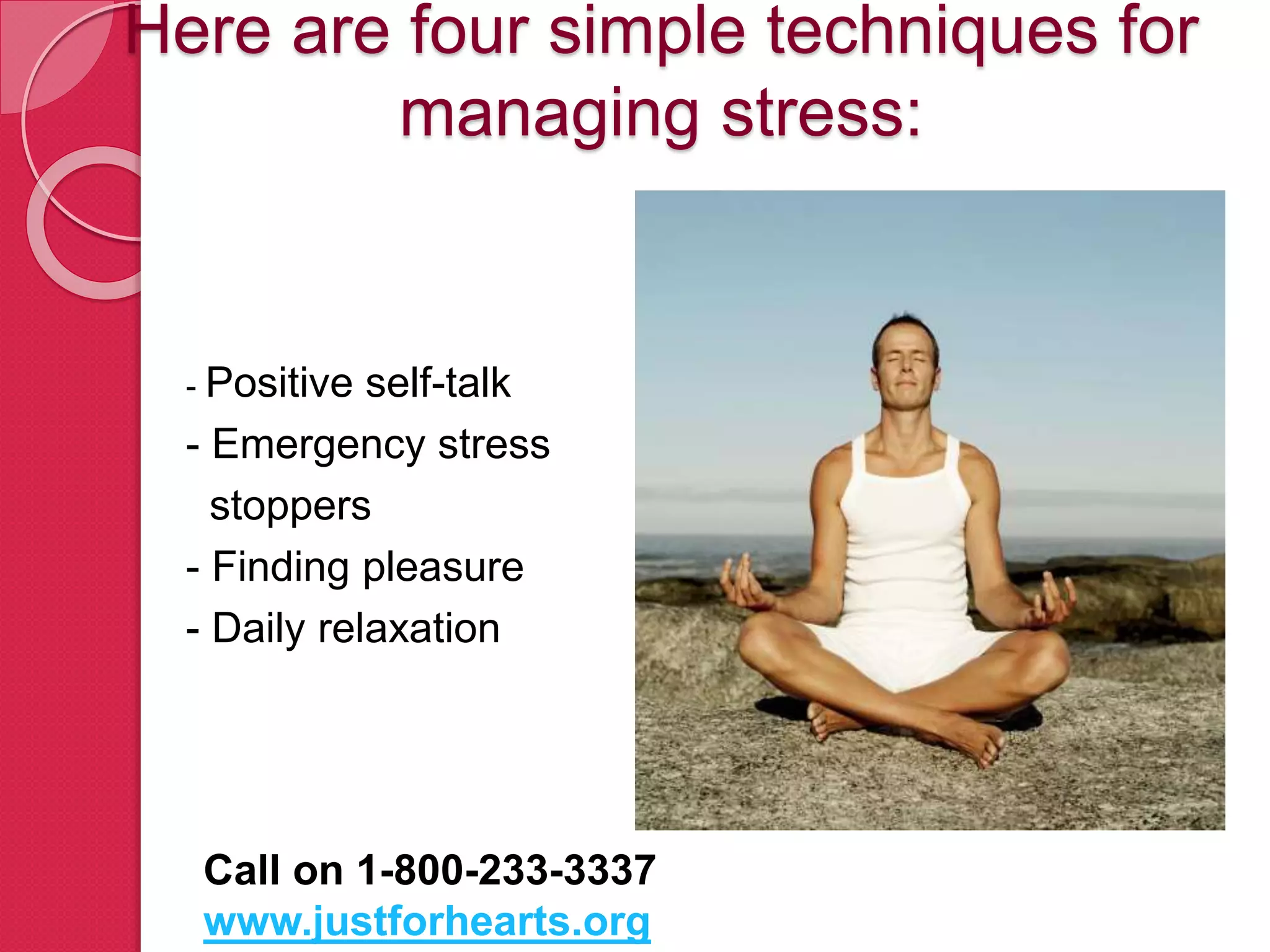 Stress management techniques | PPTX