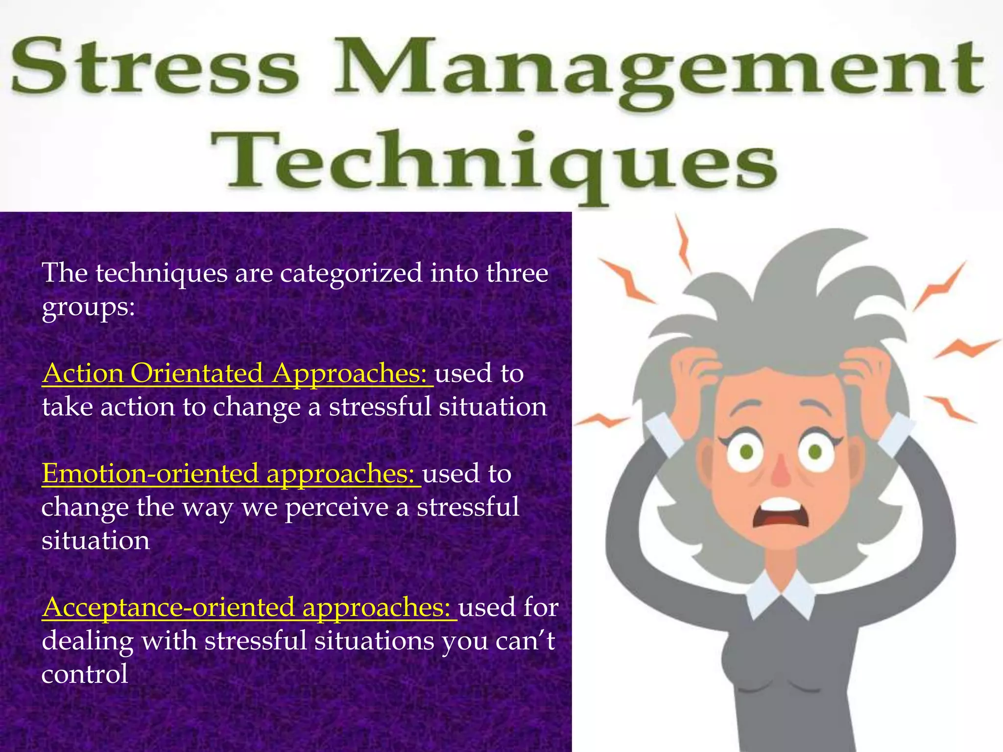 Stress management techniques | PPTX
