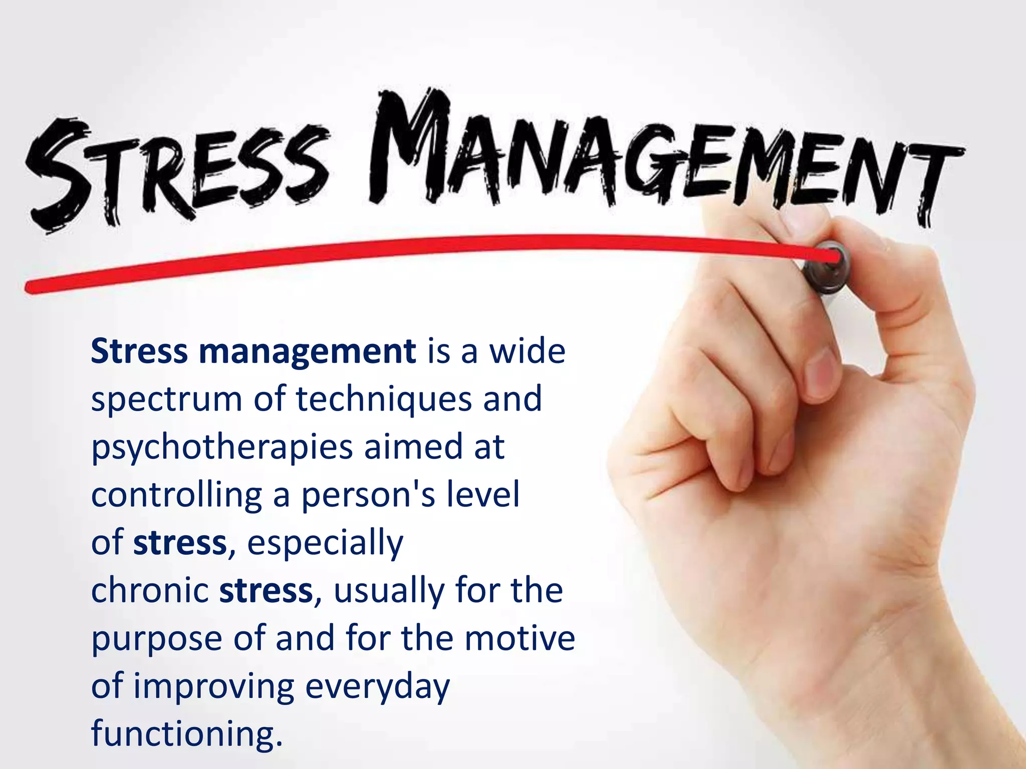 Stress management techniques | PPTX