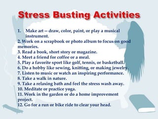 Stress management techniques | PPTX