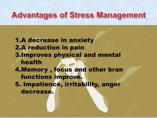 Stress management techniques | PPTX
