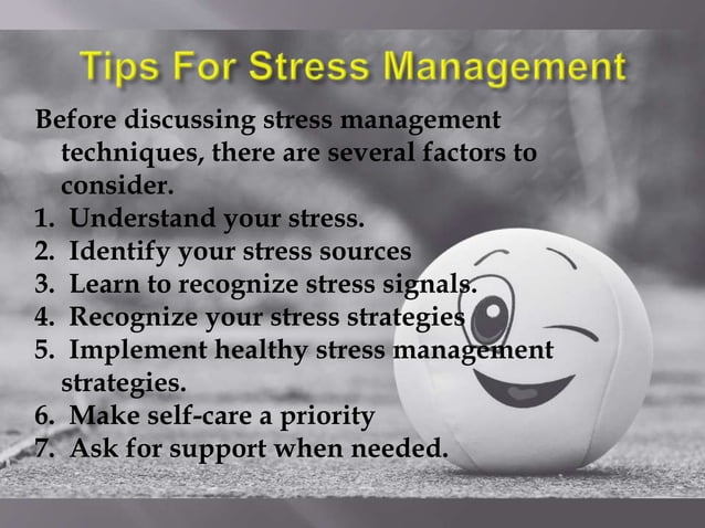Stress management techniques | PPTX | Mental Health | Diseases and ...