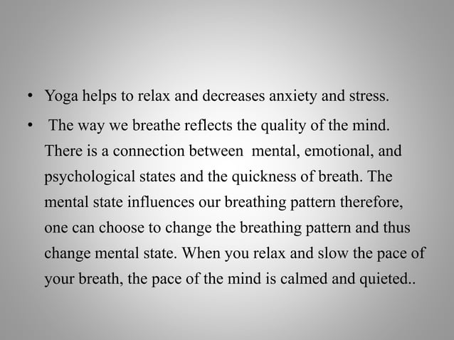 Stress management through yoga | PPTX