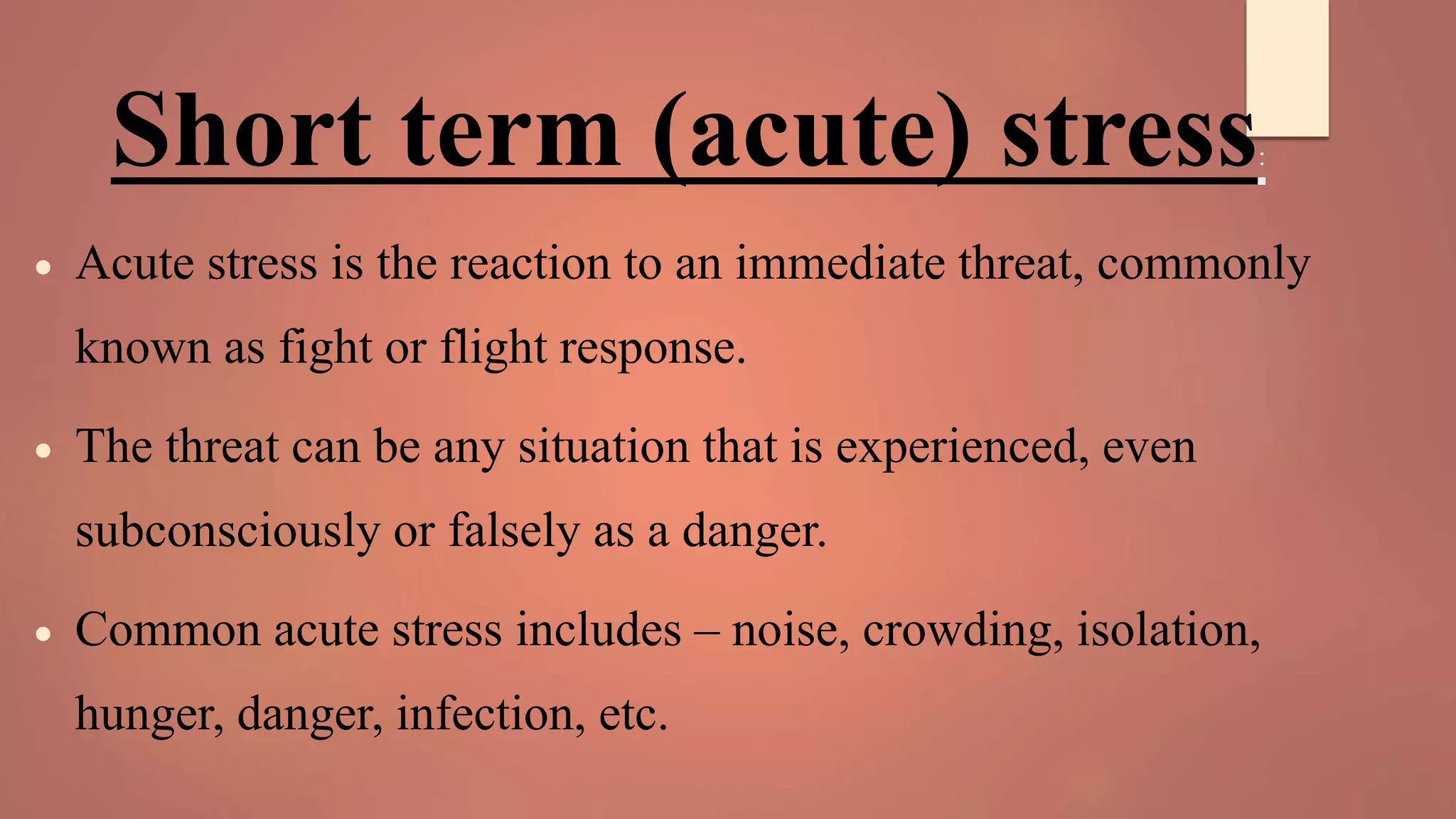 Stress management |Types of stress | PPTX