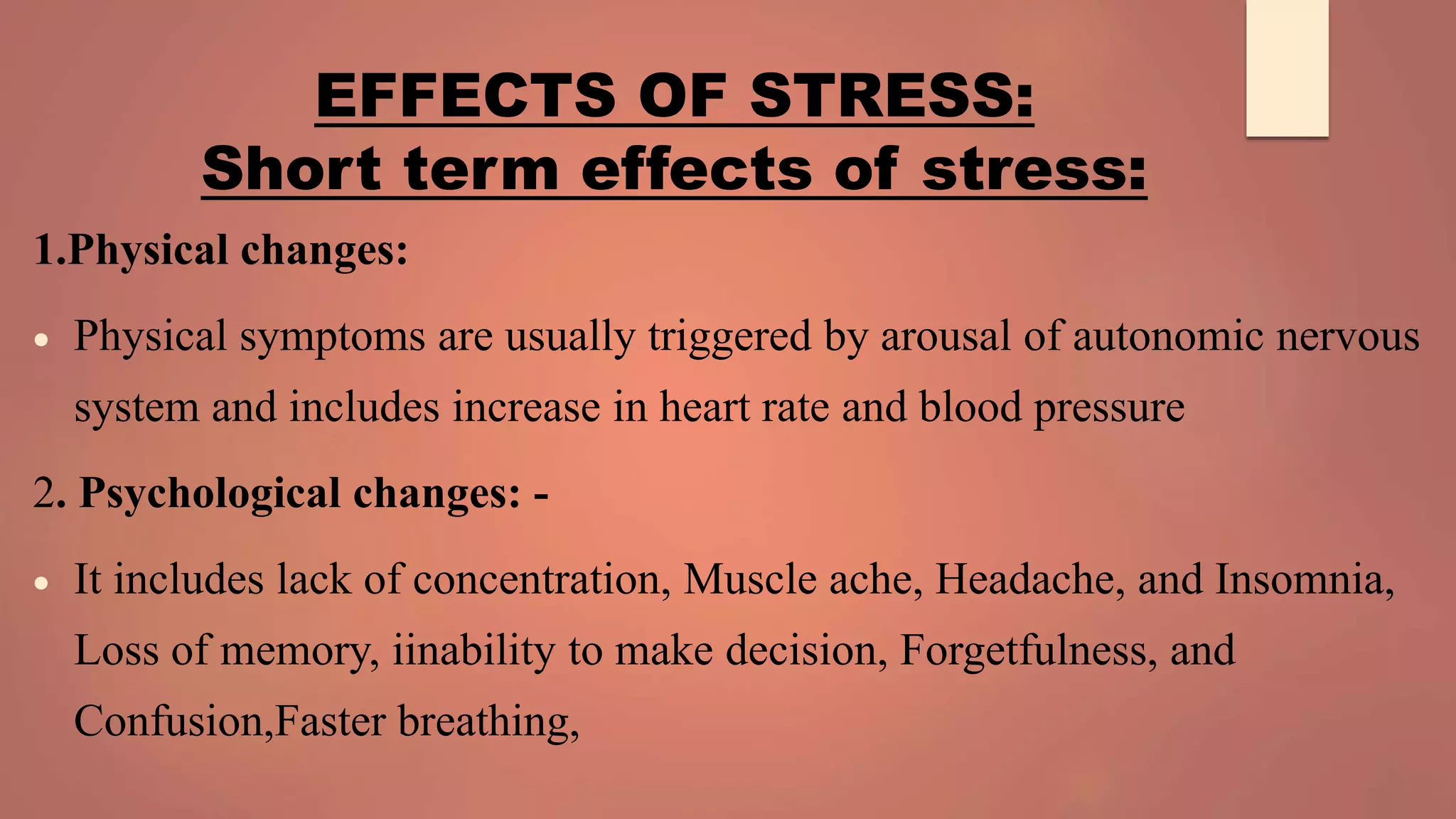 Stress management |Types of stress | PPTX
