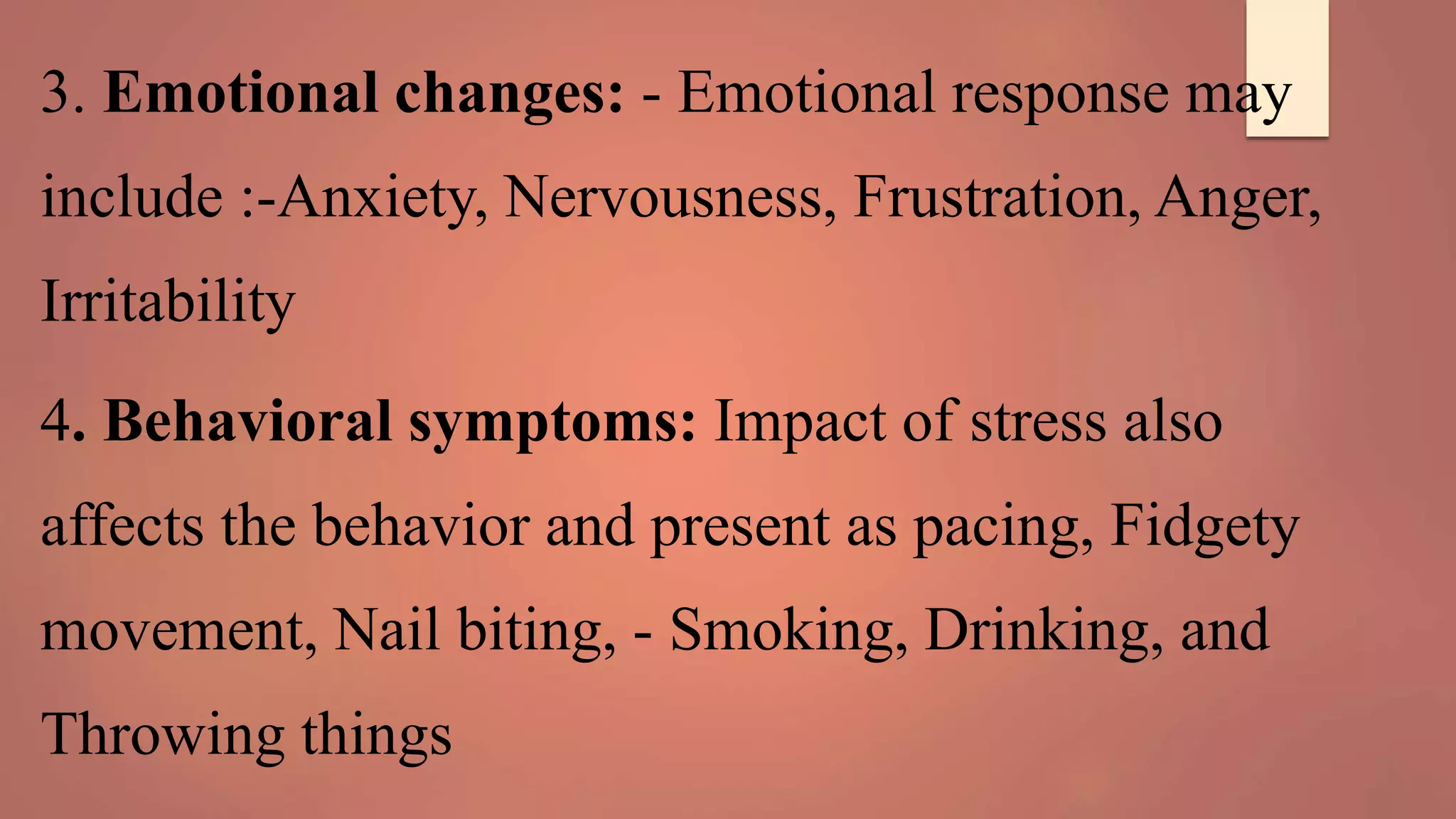 Stress management |Types of stress | PPTX
