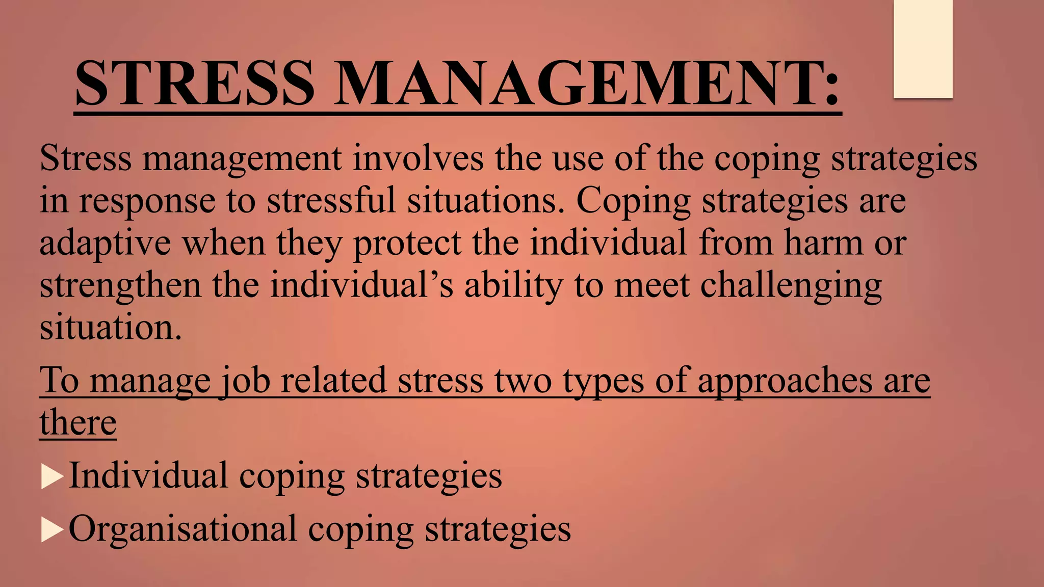 Stress management |Types of stress | PPTX