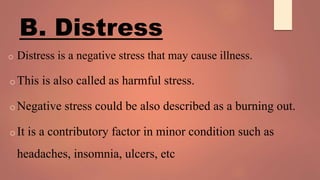 Stress management |Types of stress | PPTX