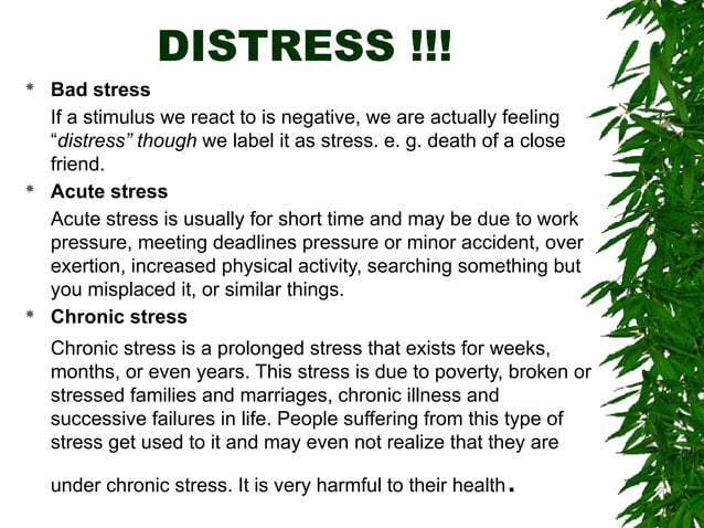 Stress management: meaning and Causes.pptx