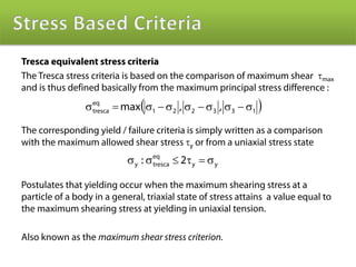 Stress Measures And Failure Criteria | PDF