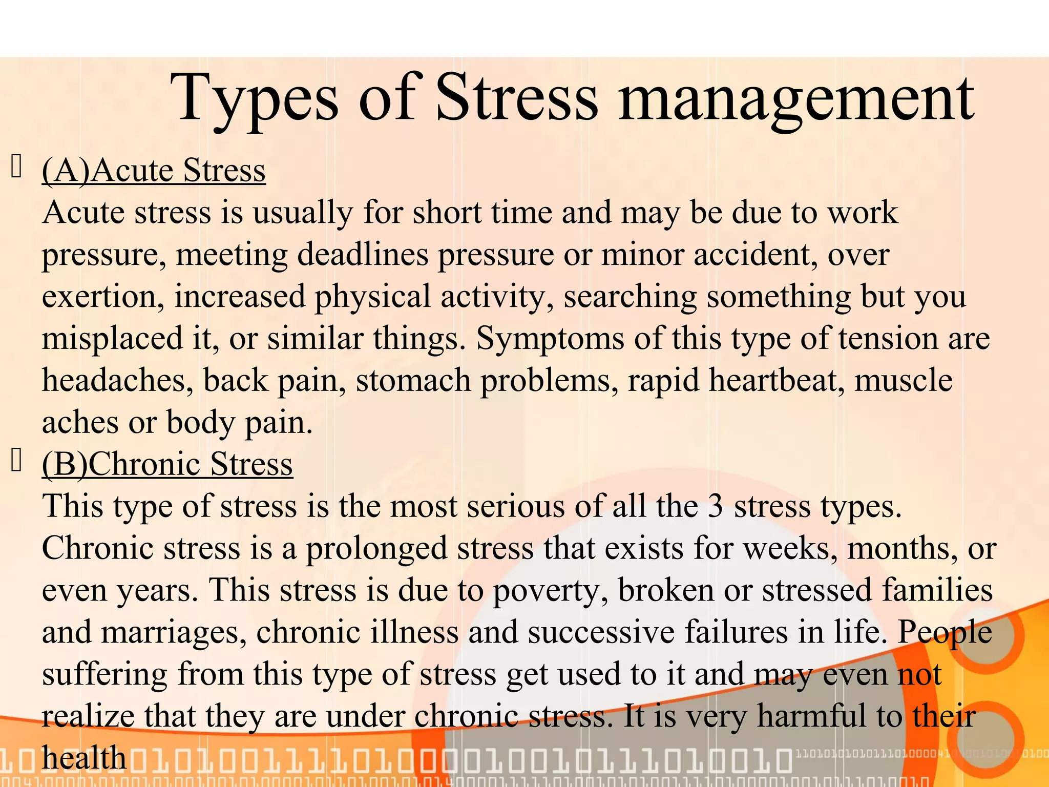 ppt on Stress management | PPT