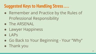 Lawyers, Emotional Intelligence, & Stress Management | PDF