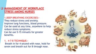 STRESS MNGT ppt for healthcare providers | PPTX