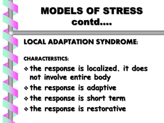 Stressors and illness | PPTX