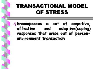 Stressors and illness | PPTX