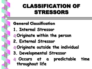 Stressors and illness | PPTX