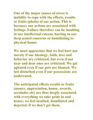 Stress phala and maya dr. shriniwas janardan kashalikar | PDF