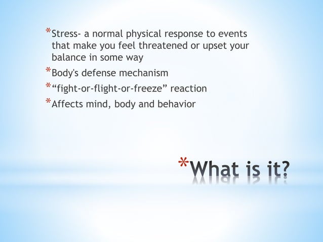 Stress powerpoint | PPTX