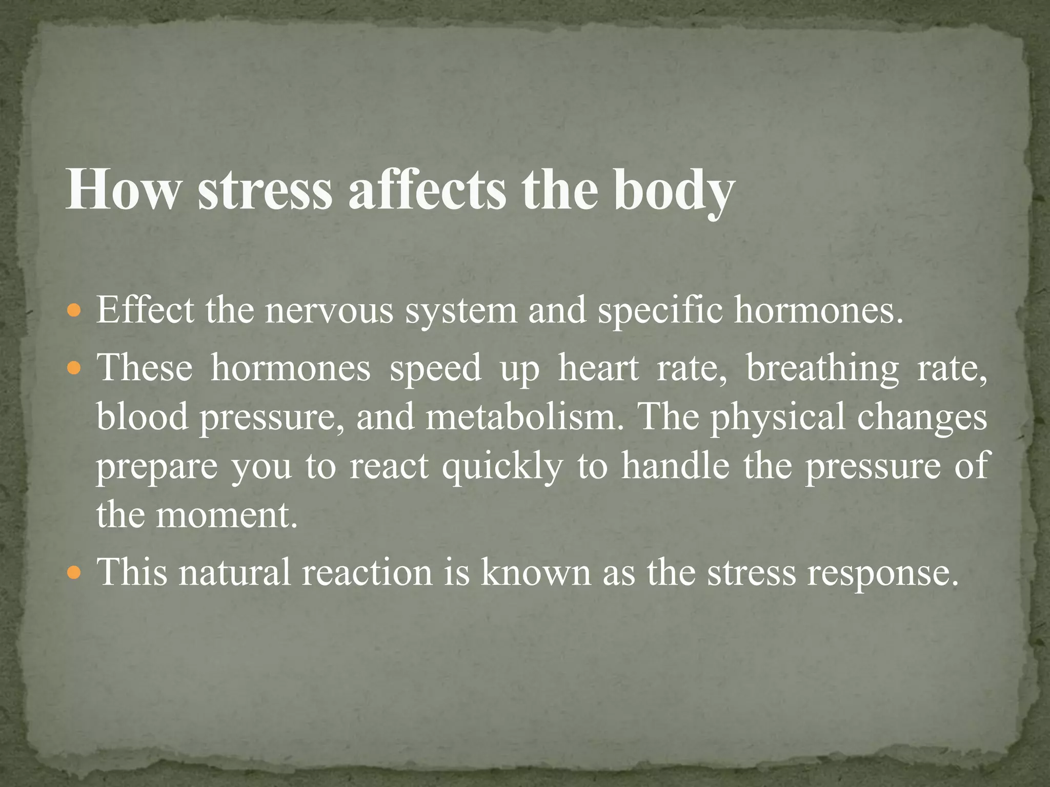 Stress presentation | PDF
