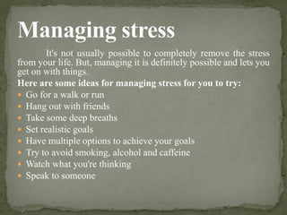 Stress presentation | PPT