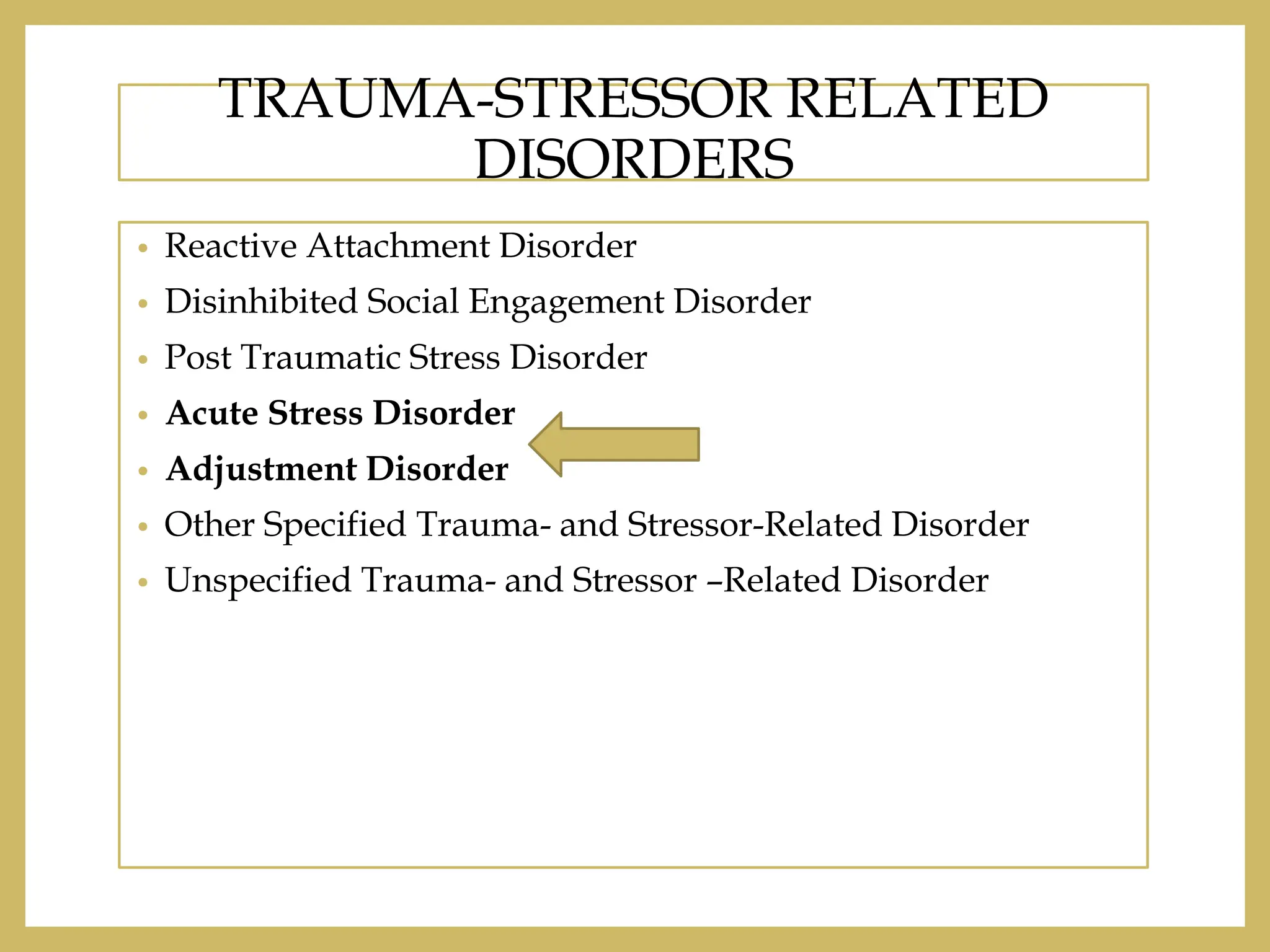 Stress related disorder vs acute stress. | PPTX