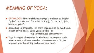 Stress releasing yoga | PPT