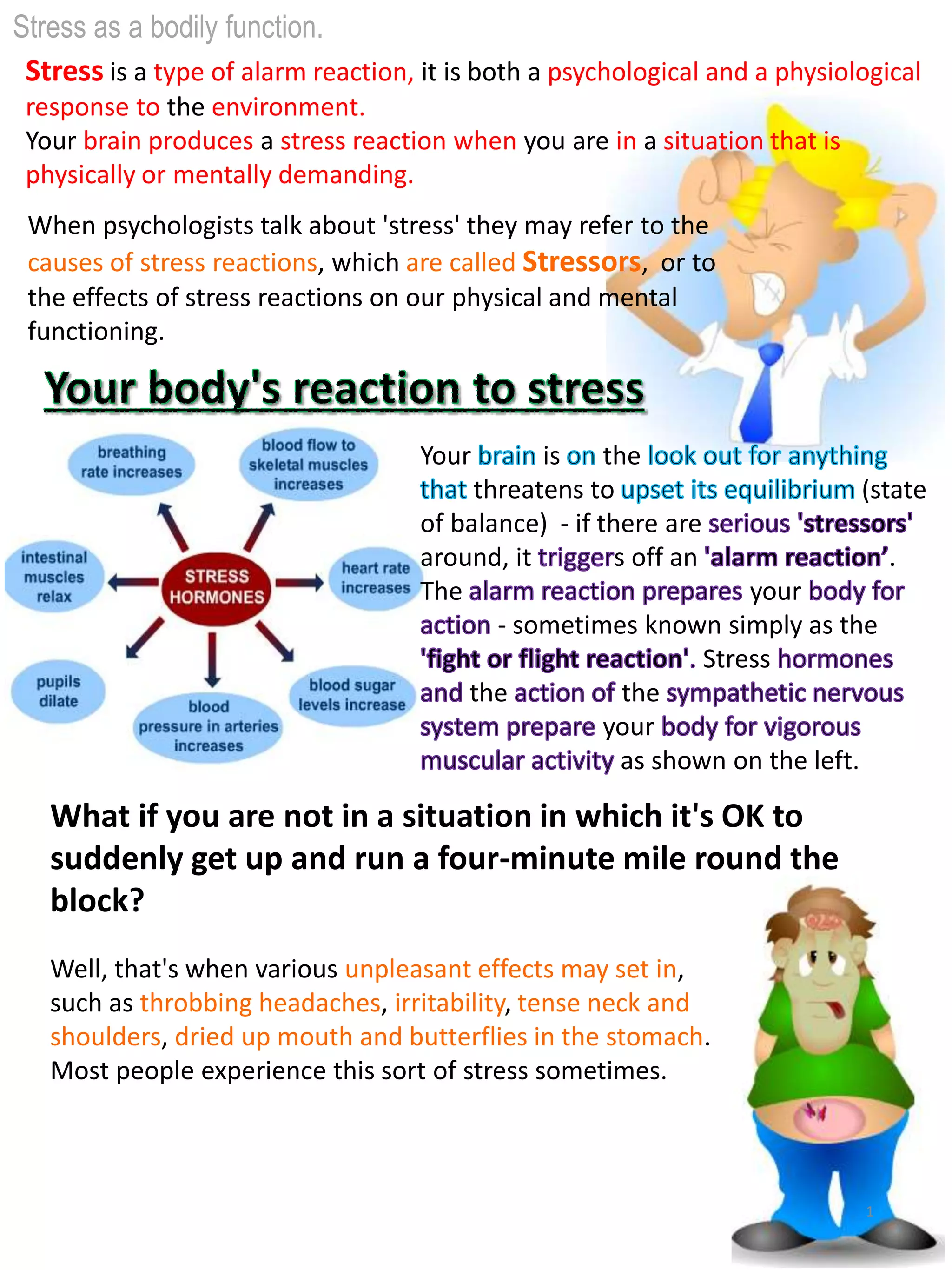 AQA ALevel Psychology A Unit 2 Stress revision guide | PPTX