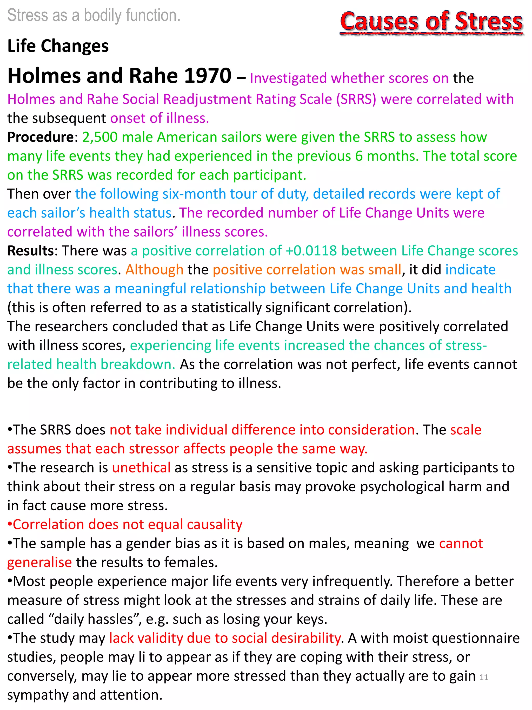 AQA ALevel Psychology A Unit 2 Stress revision guide | PPTX
