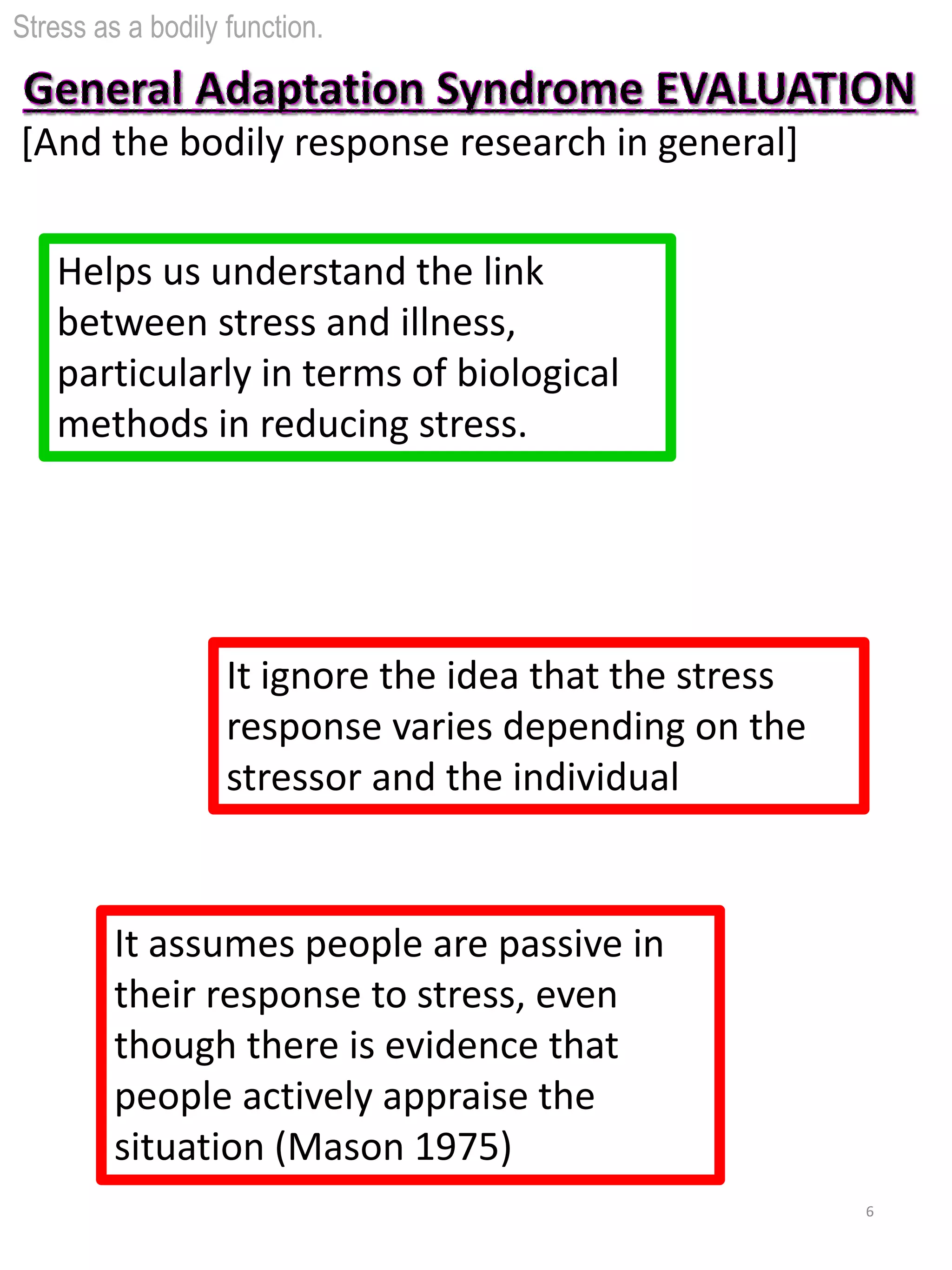 AQA ALevel Psychology A Unit 2 Stress revision guide | PPTX