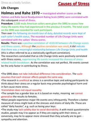 AQA ALevel Psychology A Unit 2 Stress revision guide | PDF