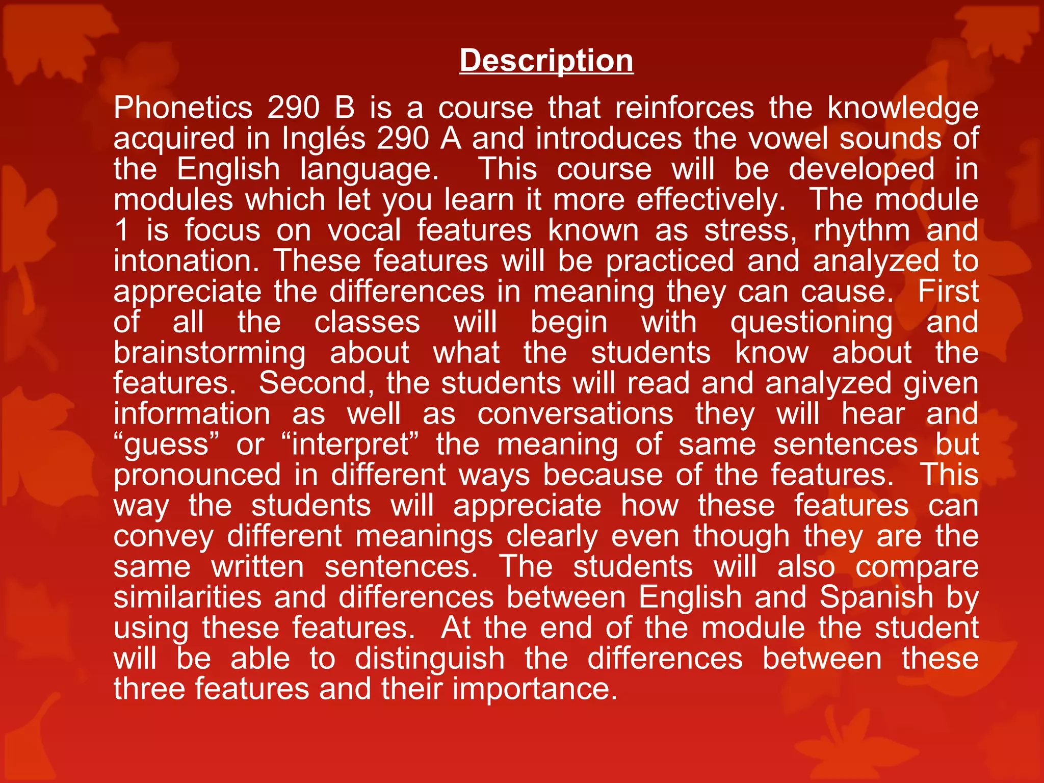 Stress, rhythm and intonation | PPT