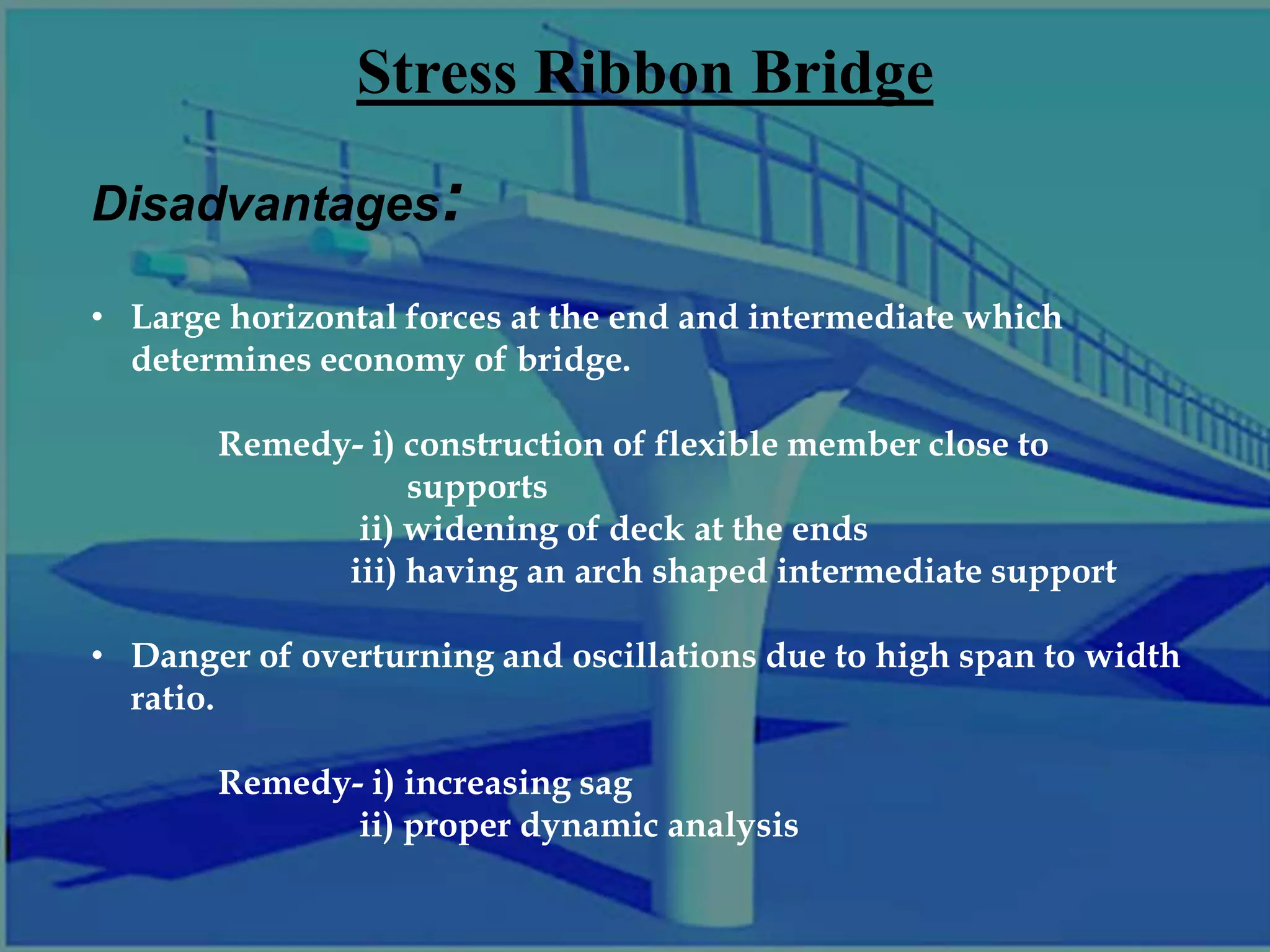 Stress ribbon bridge | PPTX