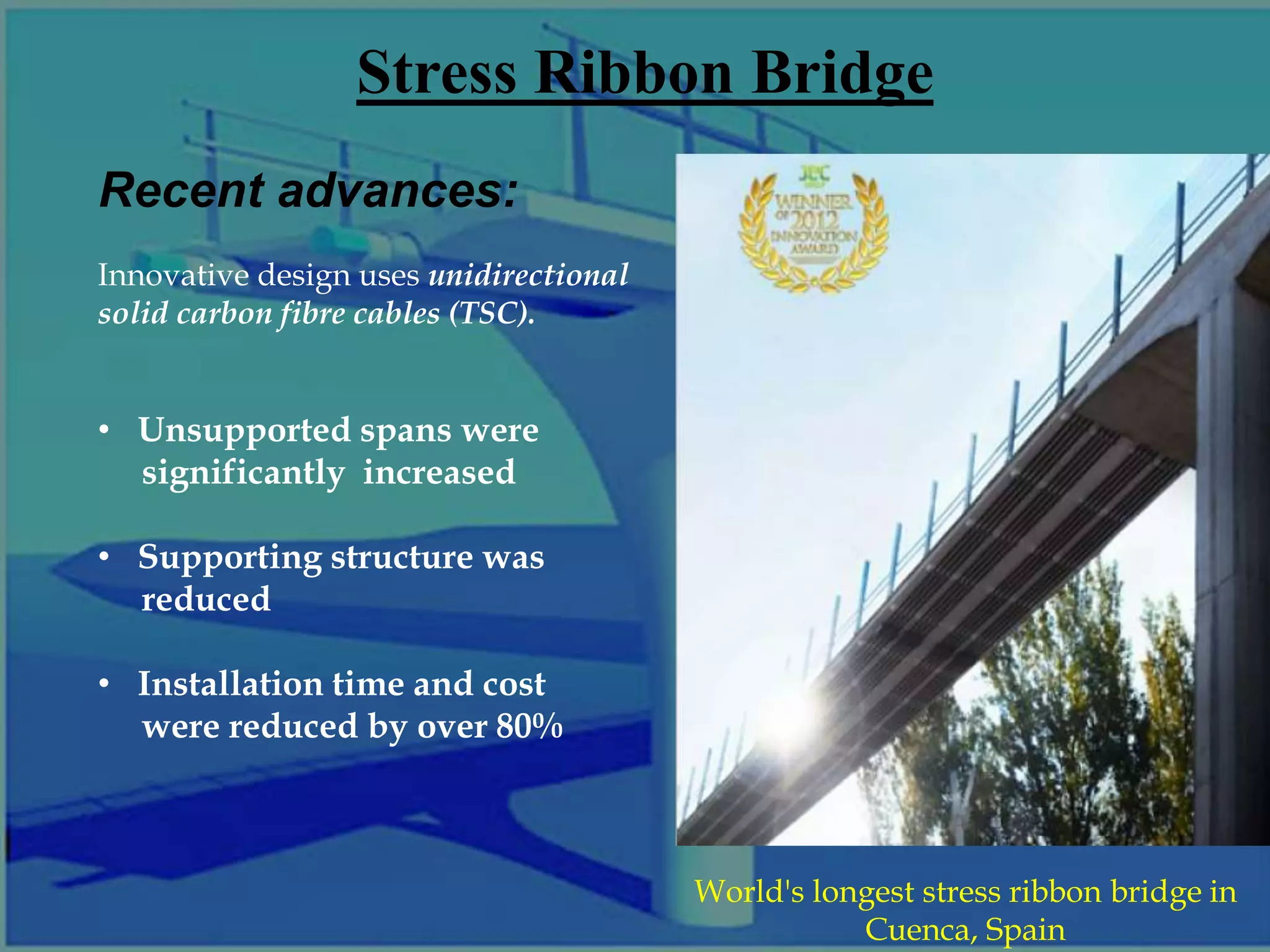 Stress ribbon bridge | PPTX