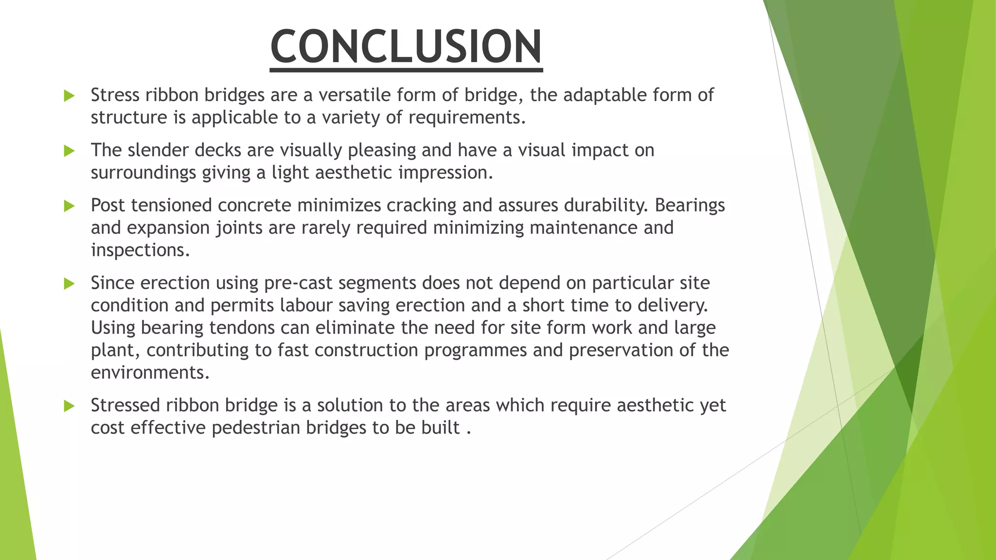 Stress ribbon bridge | PPTX