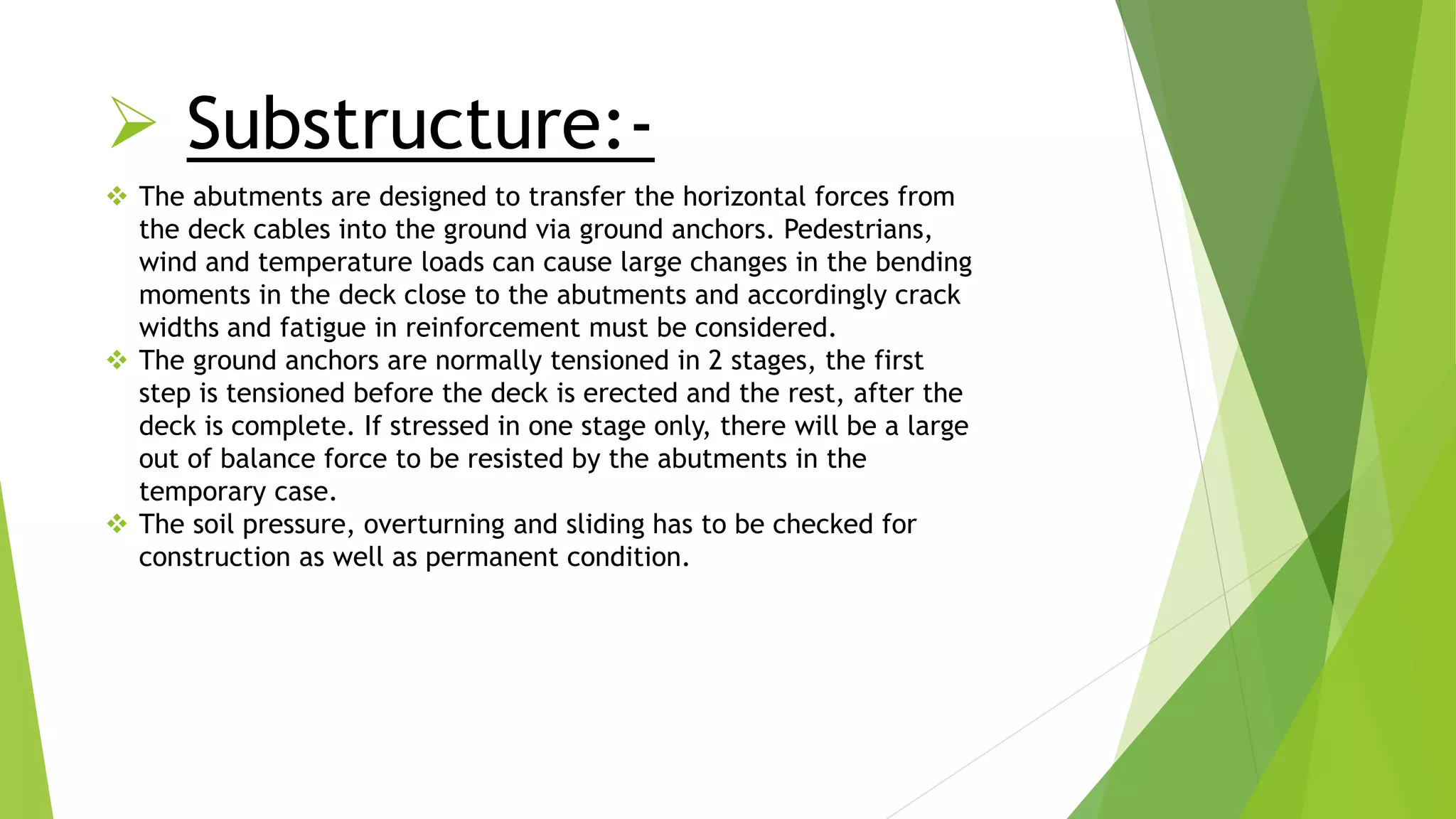 Stress ribbon bridge | PPTX