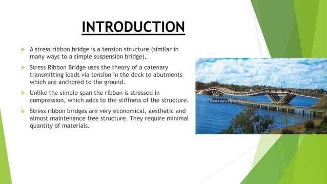 Stress ribbon bridge | PPTX