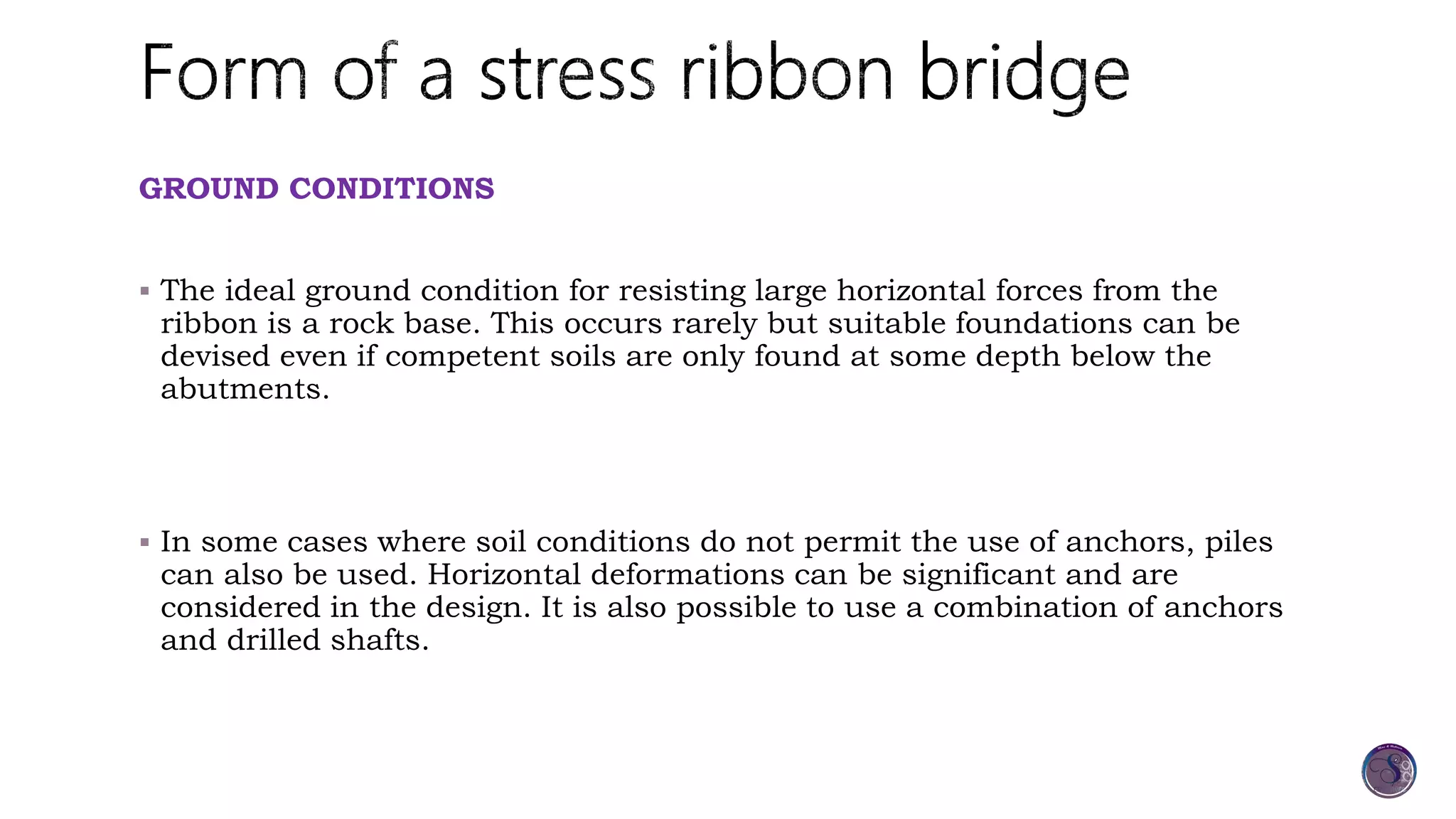 STRESS RIBBON BRIDGE | PPTX