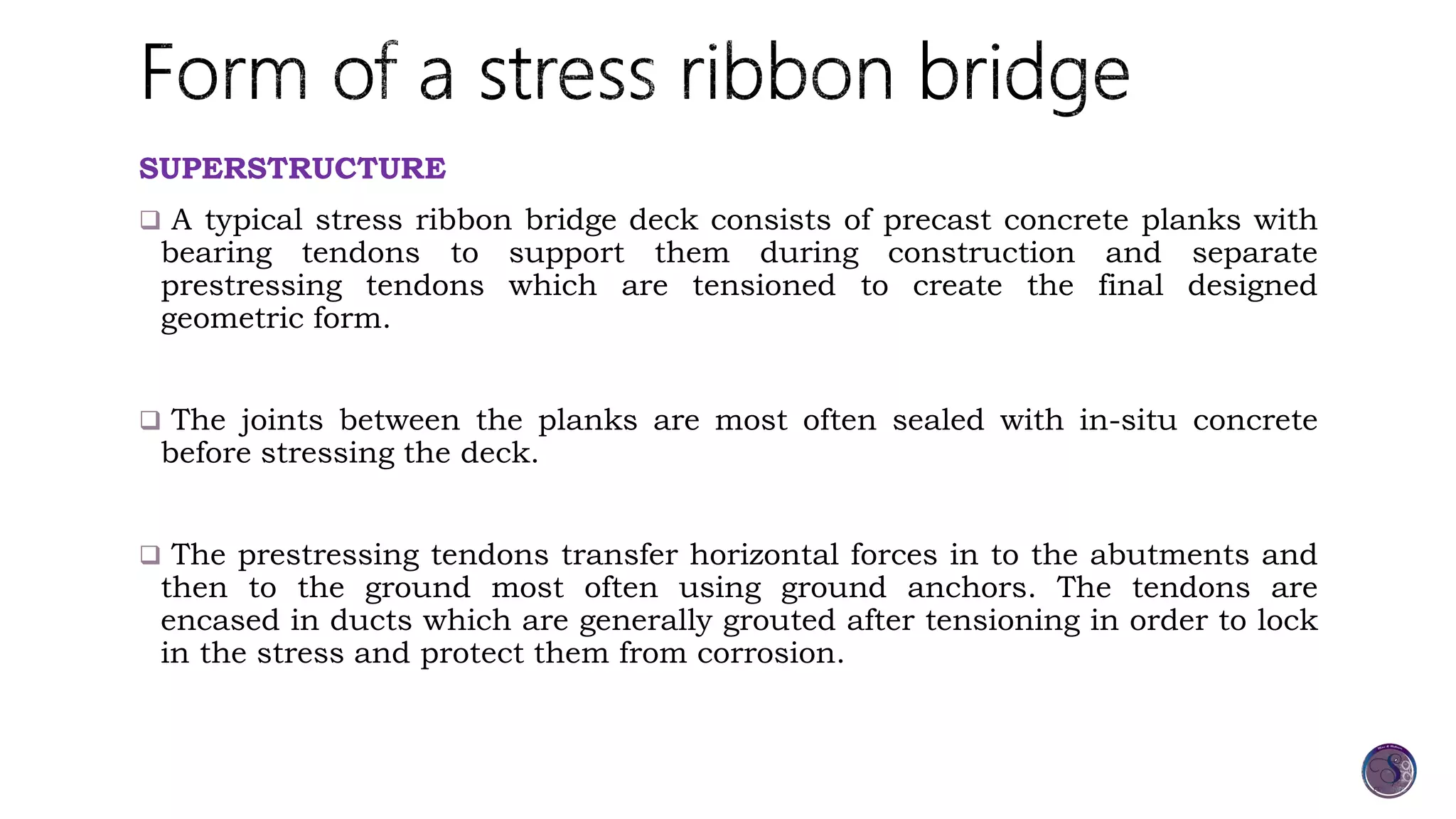 STRESS RIBBON BRIDGE | PPTX