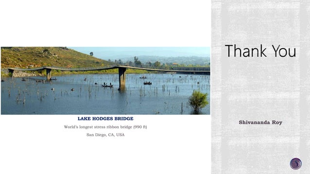 STRESS RIBBON BRIDGE | PPTX | Civil Engineering Industry | Industries