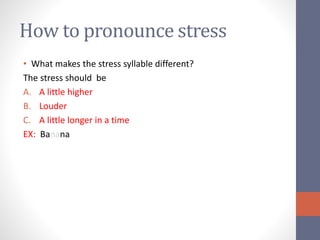 Stress rules | PPTX