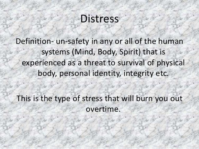 Distress Meaning